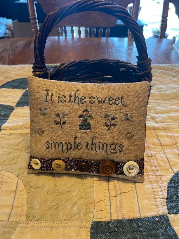 Simple Things Pdf/download Cross Stitch Pattern by Asbery's Echoes Stitches - Etsy