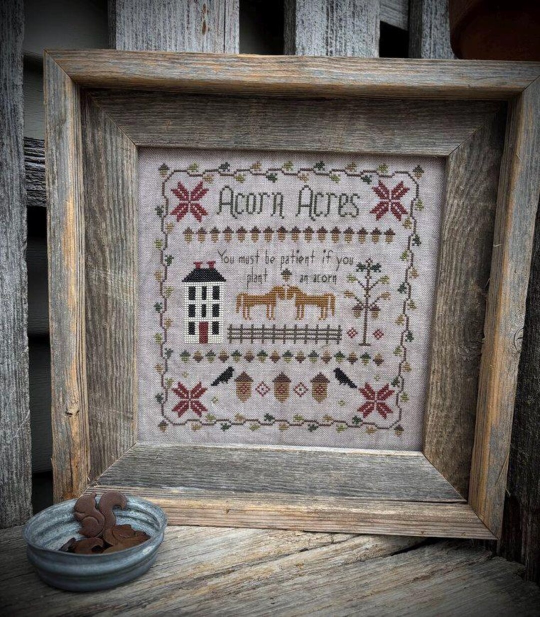 Acorn Acres Sampler *** Pattern *** Pdf/download *** Cross Stitch ...