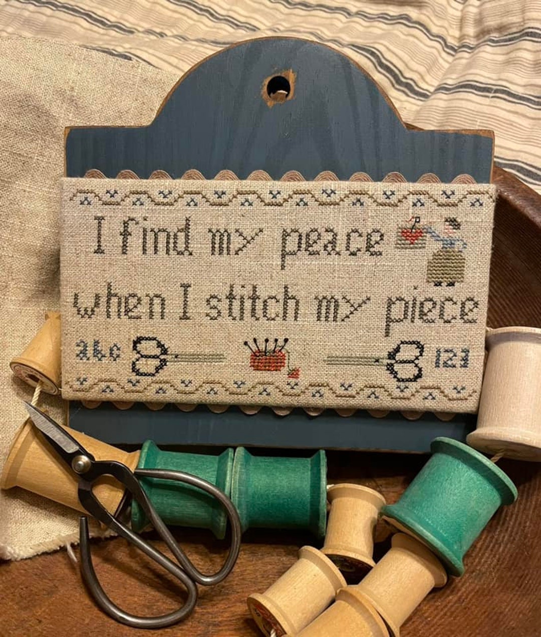My Peace *** Primitive *** Cross Stitch *** PAPER Pattern *** by Asbery ...