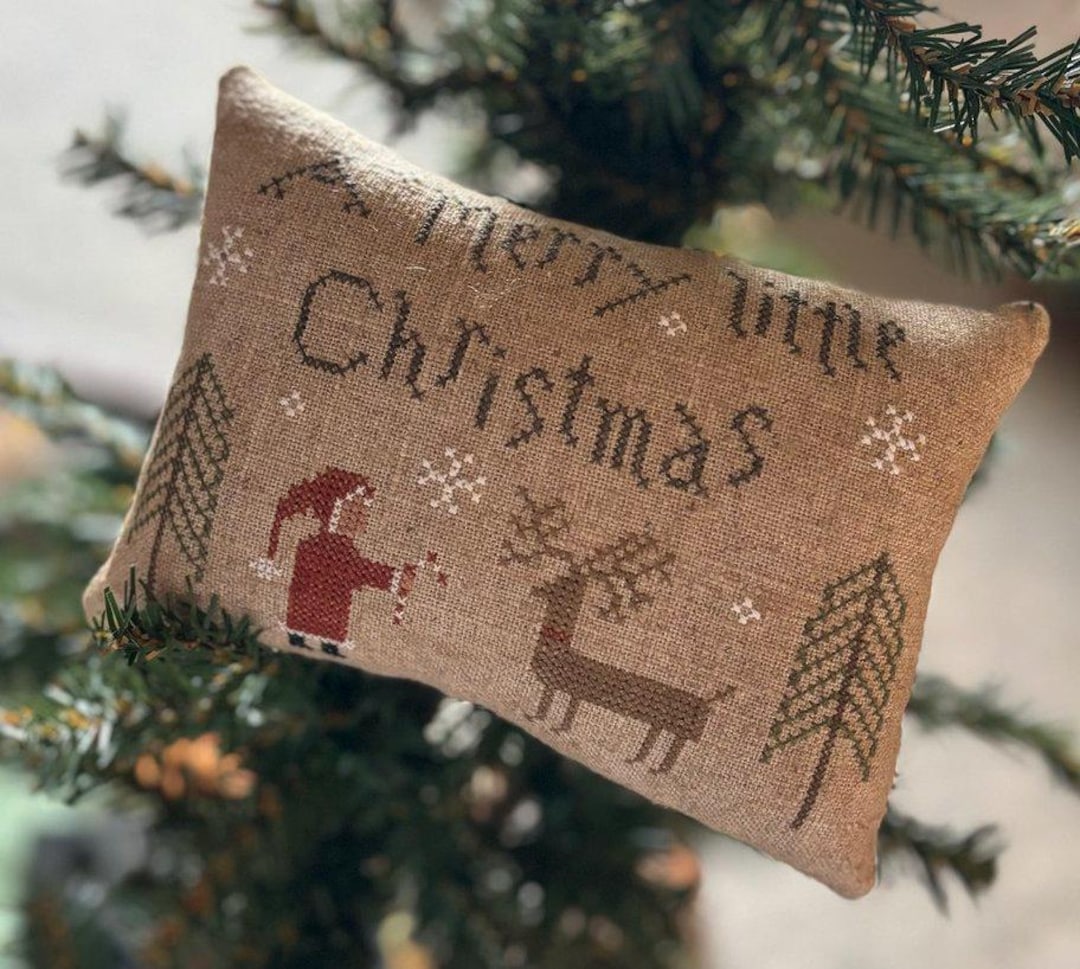 Merry Little Christmas --- Pin Keep --- Pattern --- Primitive --- Pdf ...