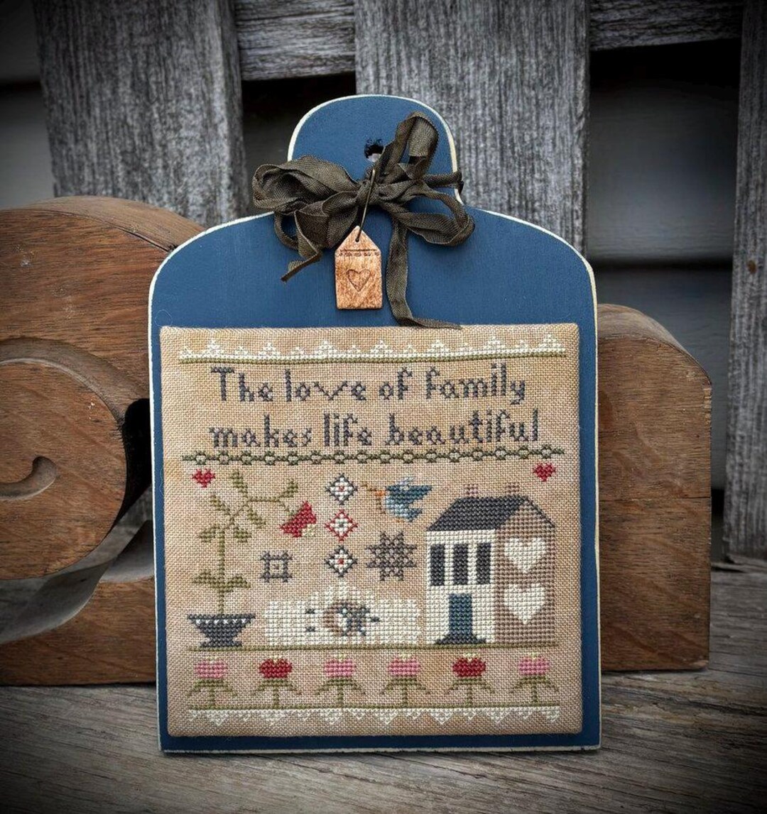 The Love of Family *** Primitive Pattern *** Paper/mailed *** Cross ...