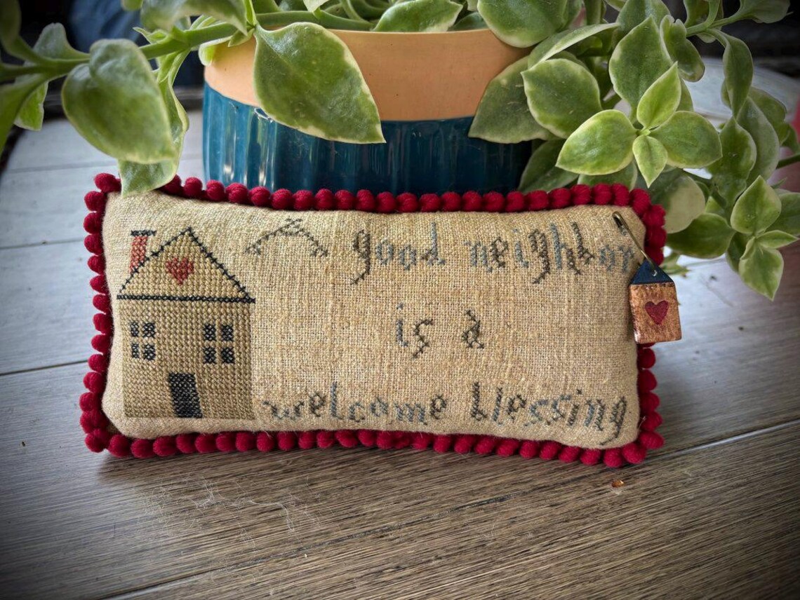 A Good Neighbor Pin Keep *** Primitive *** PAPER *** Mailed *** Cross ...