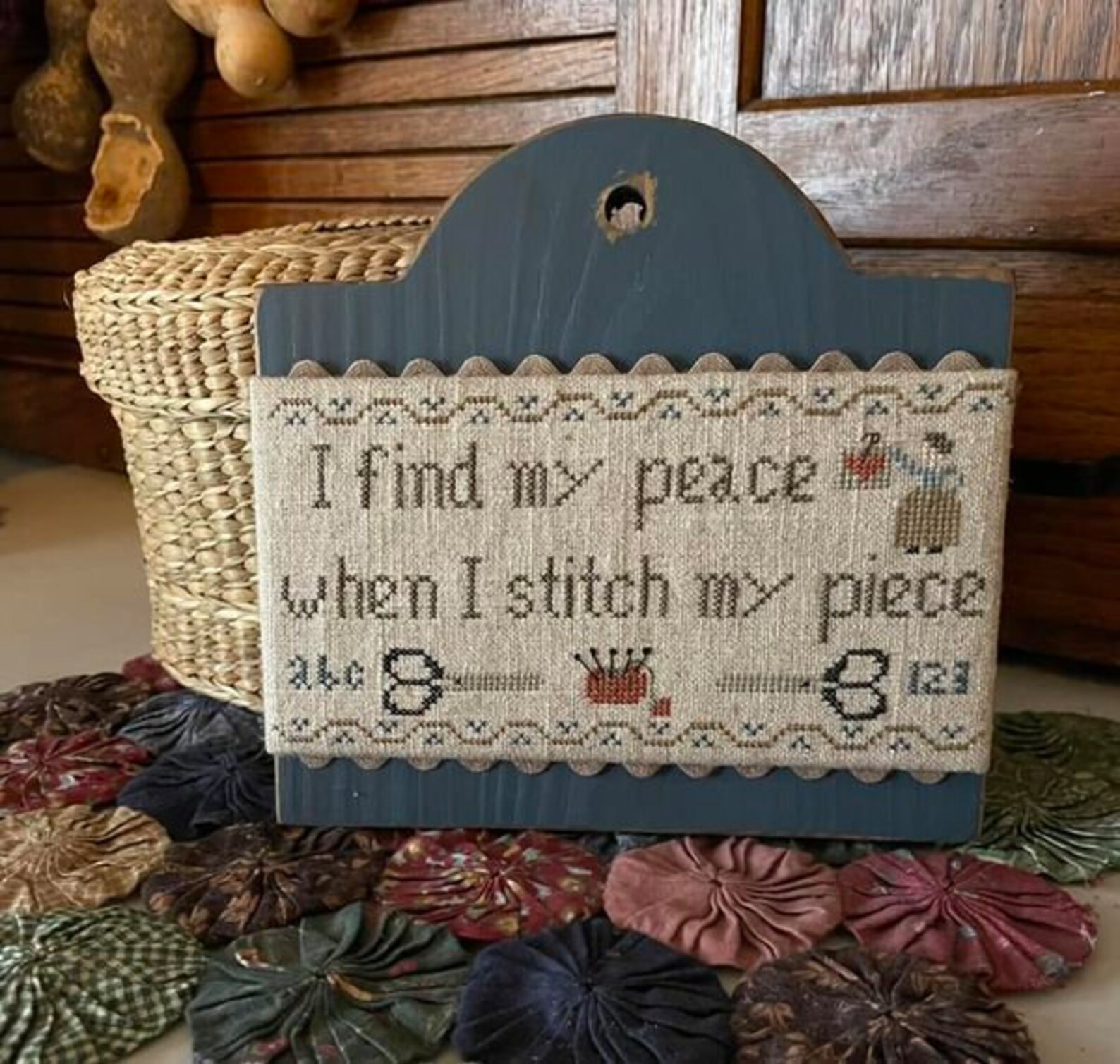 My Peace *** Primitive *** Cross Stitch *** PAPER Pattern *** by Asbery ...