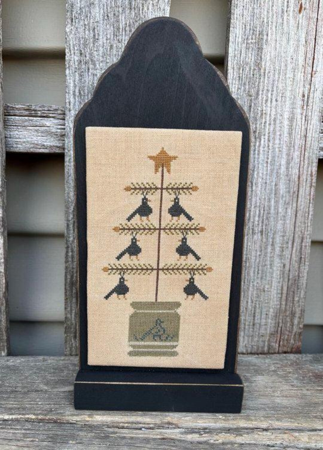 Crow Feather Tree *** Primitive *** Pattern *** PDF *** Cross Stitch ...