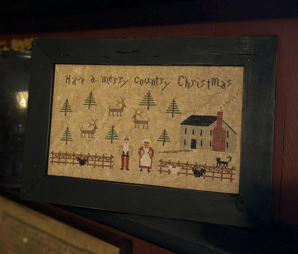 Country Christmas Pdf/download Cross Stitch Primitive Pattern Christmas ...