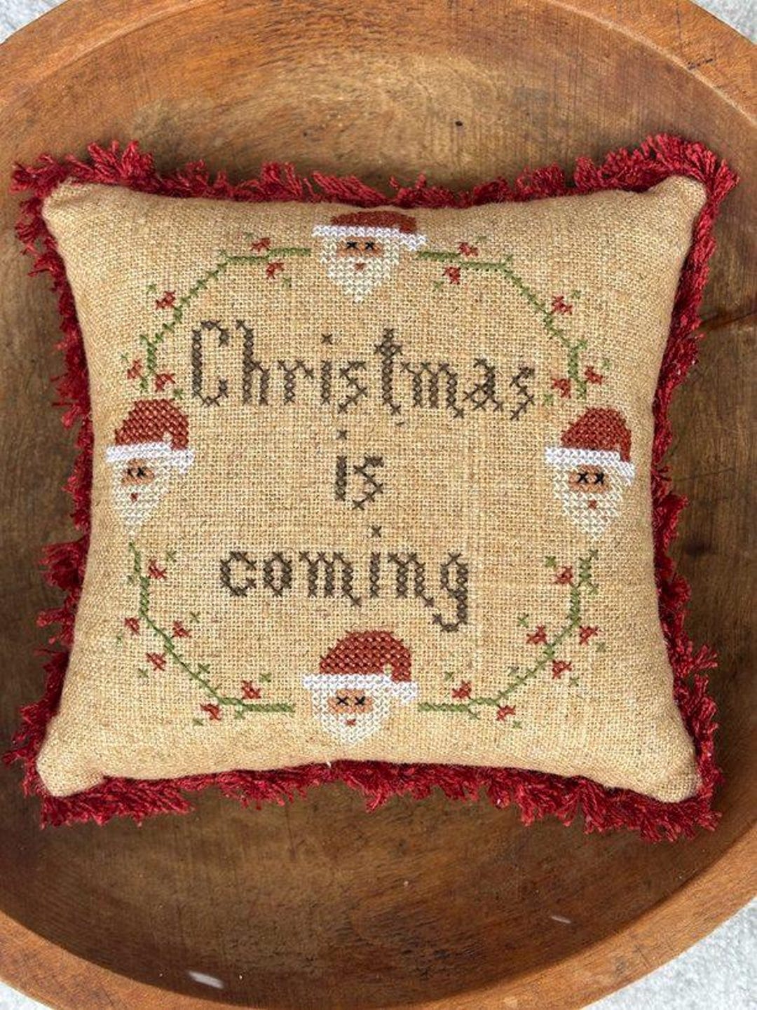 Christmas --- Pin Keep --- Pattern --- Primitive --- Pdf/download ...