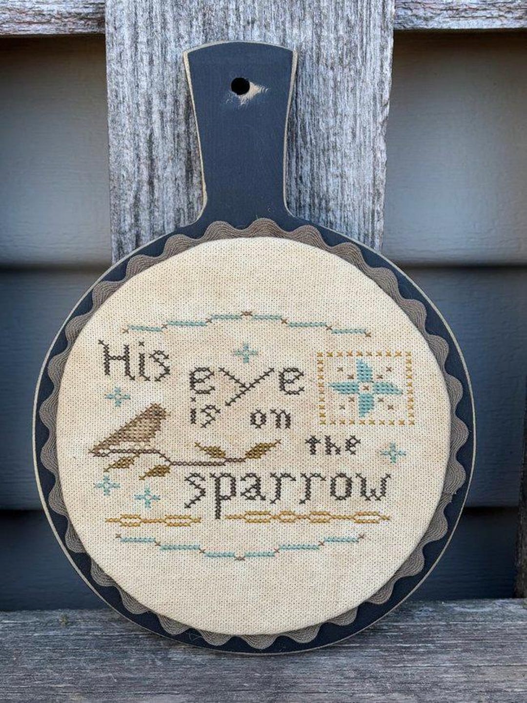On the Sparrow --- Pattern --- Primitive -- - Cross Stitch --- PAPER ...