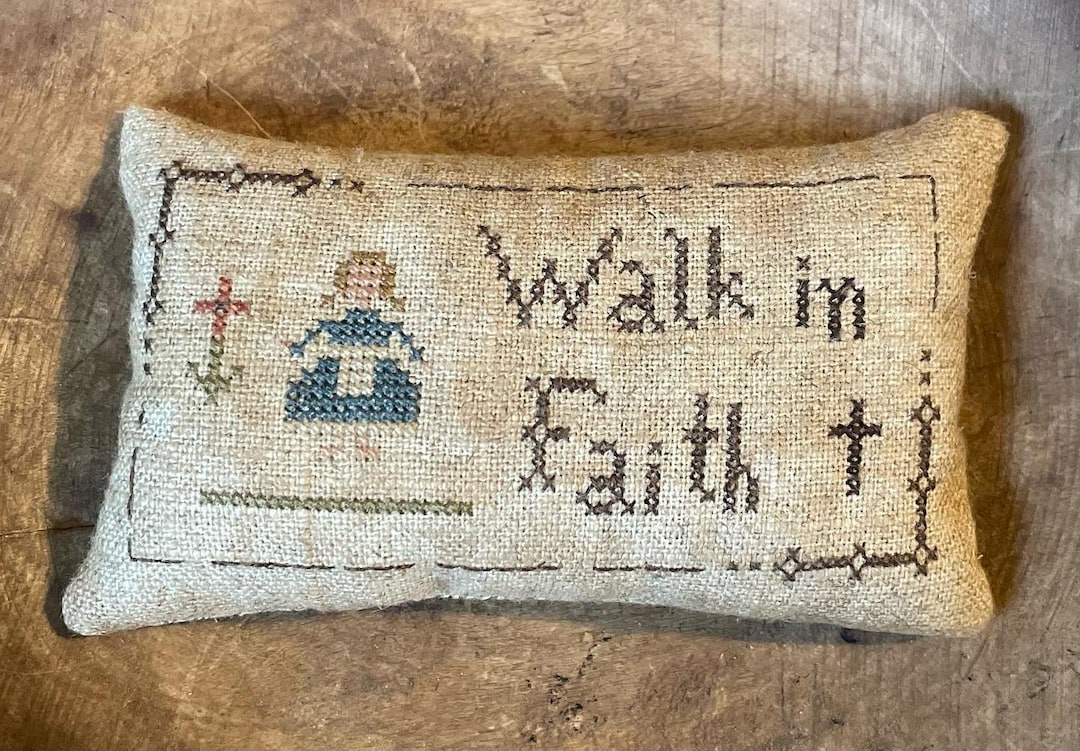 Walk in Faith Primitive Pdf/download Cross Stitch Pattern by Asbery's ...
