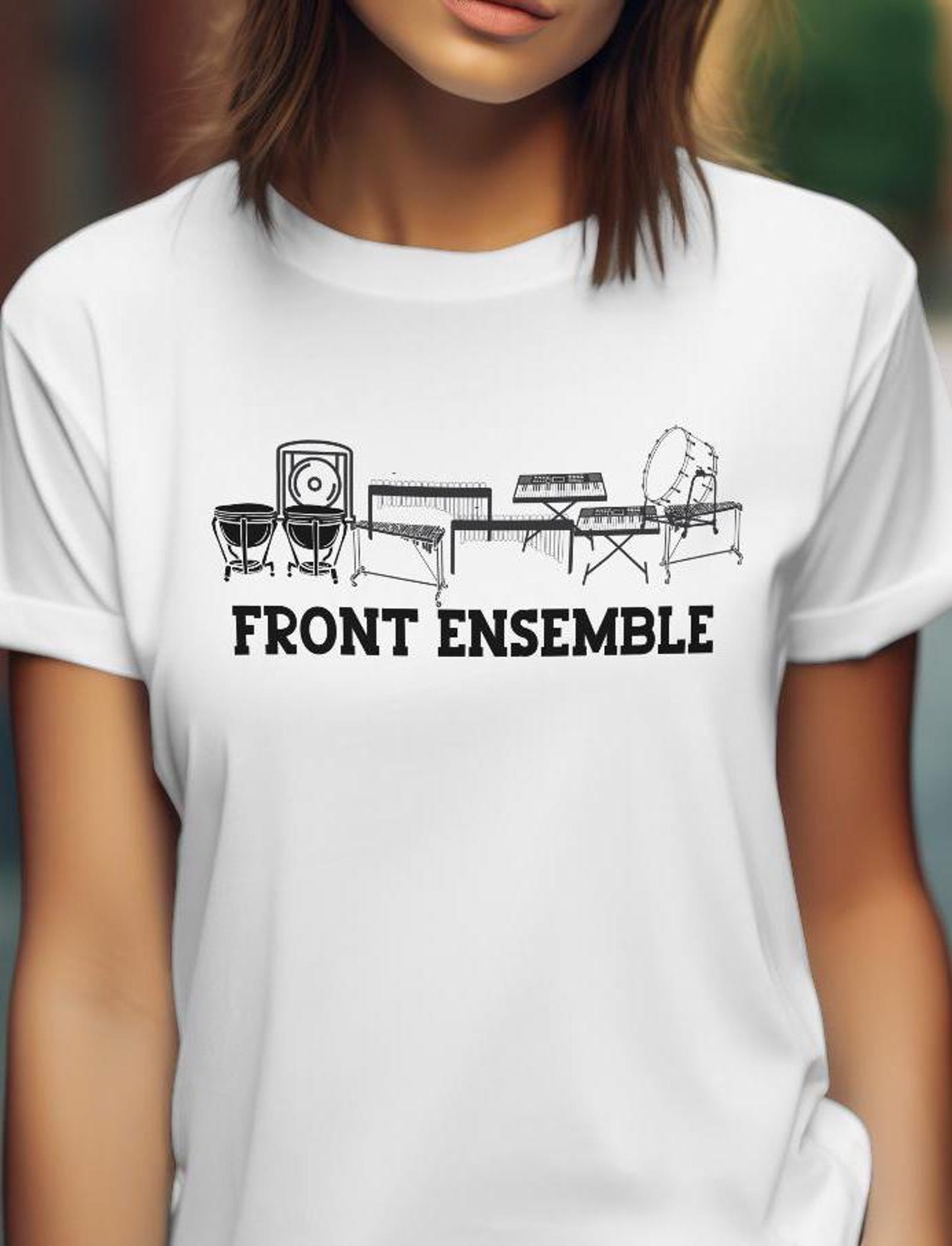 Marching Band Pit T-shirt - Front Ensemble - Percussion - Marching Band ...