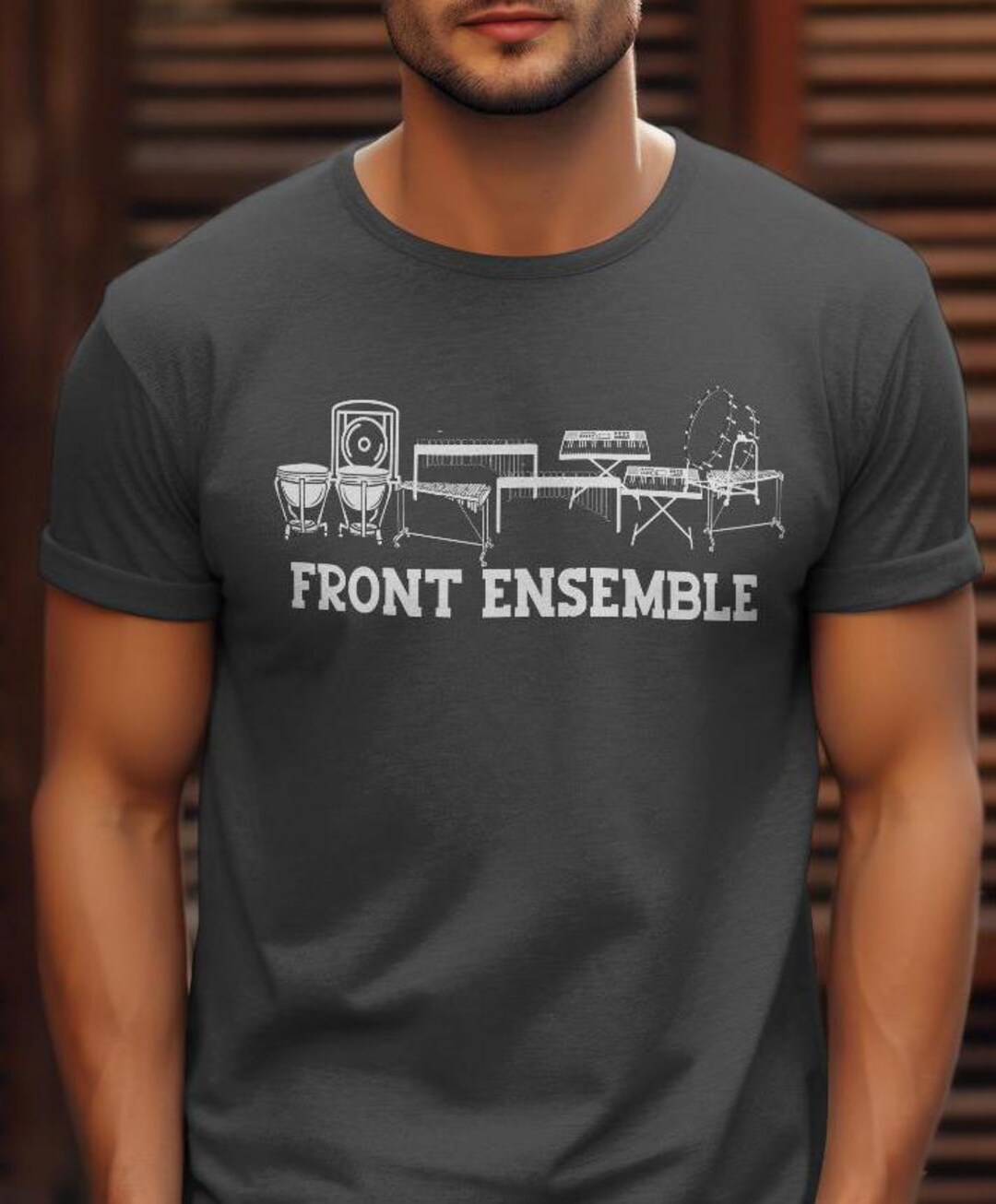Marching Band Pit T-shirt - Front Ensemble - Percussion - Marching Band ...