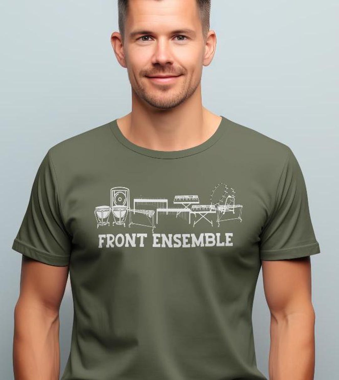 Marching Band Pit T-shirt Front Ensemble Percussion Marching Band Music ...