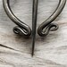 Hand-forged Cloak Pin Viking Fibula Penannular Brooch for Historical ...