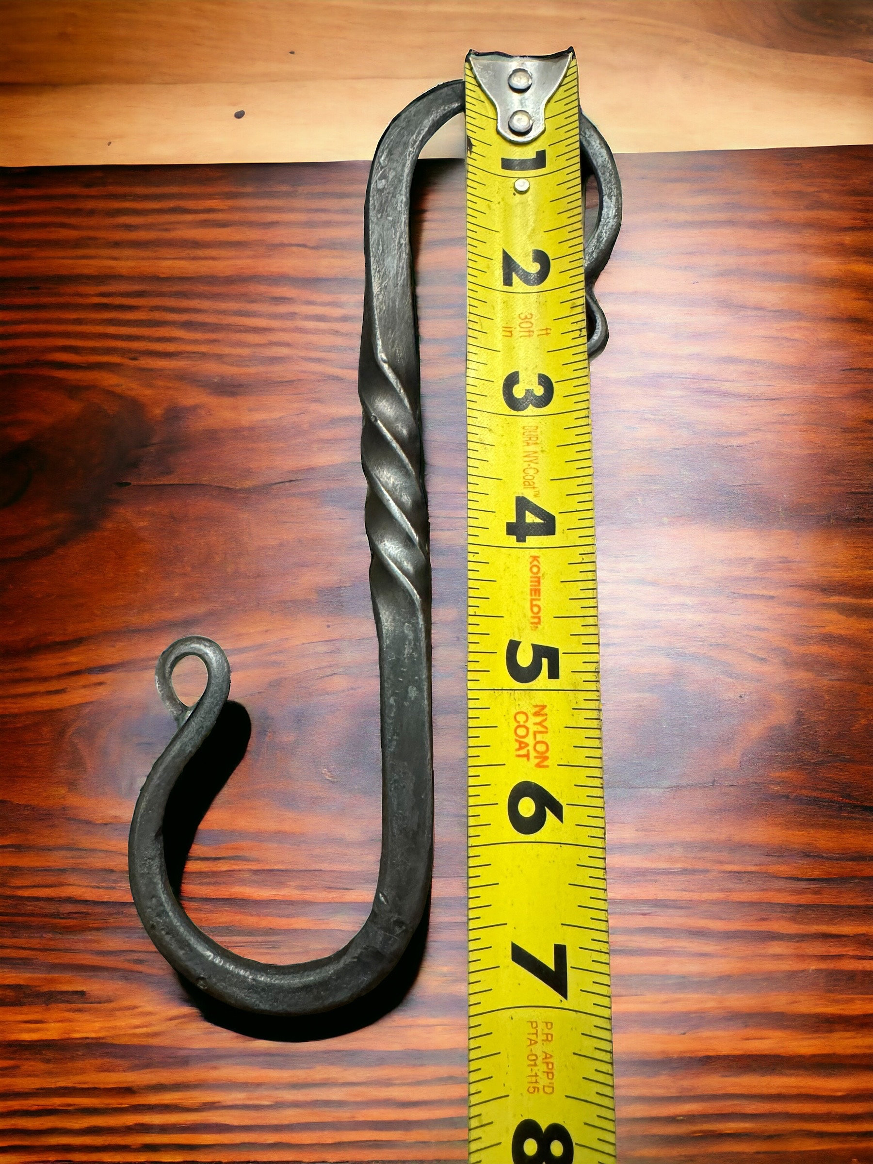 Hand Forged S Hook With Twist, Hand Forged Hook, Blacksmith Hook, Coat ...
