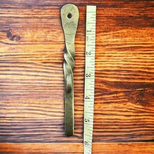 Hand-forged Iron Wall Hook: Rustic Blacksmith Leash/coat Hook - Etsy