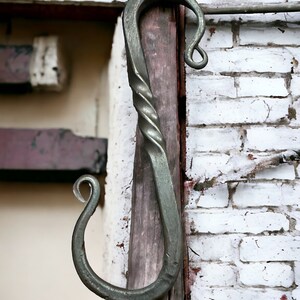 Hand Forged S Hook With Twist, Hand Forged Hook, Blacksmith Hook, Coat ...