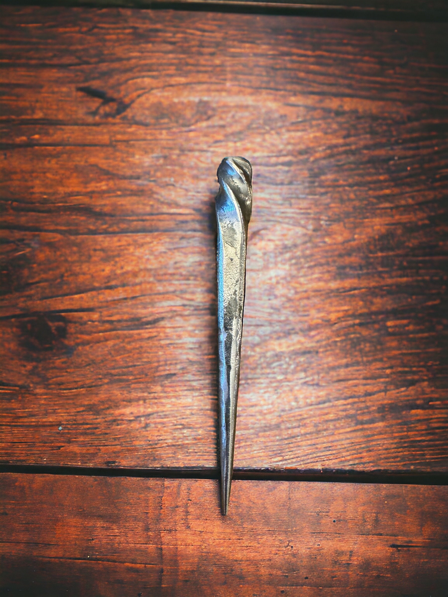 Hand-forged Steel Pipe Tamper and Pick Tool Artisan Blacksmith Crafted ...