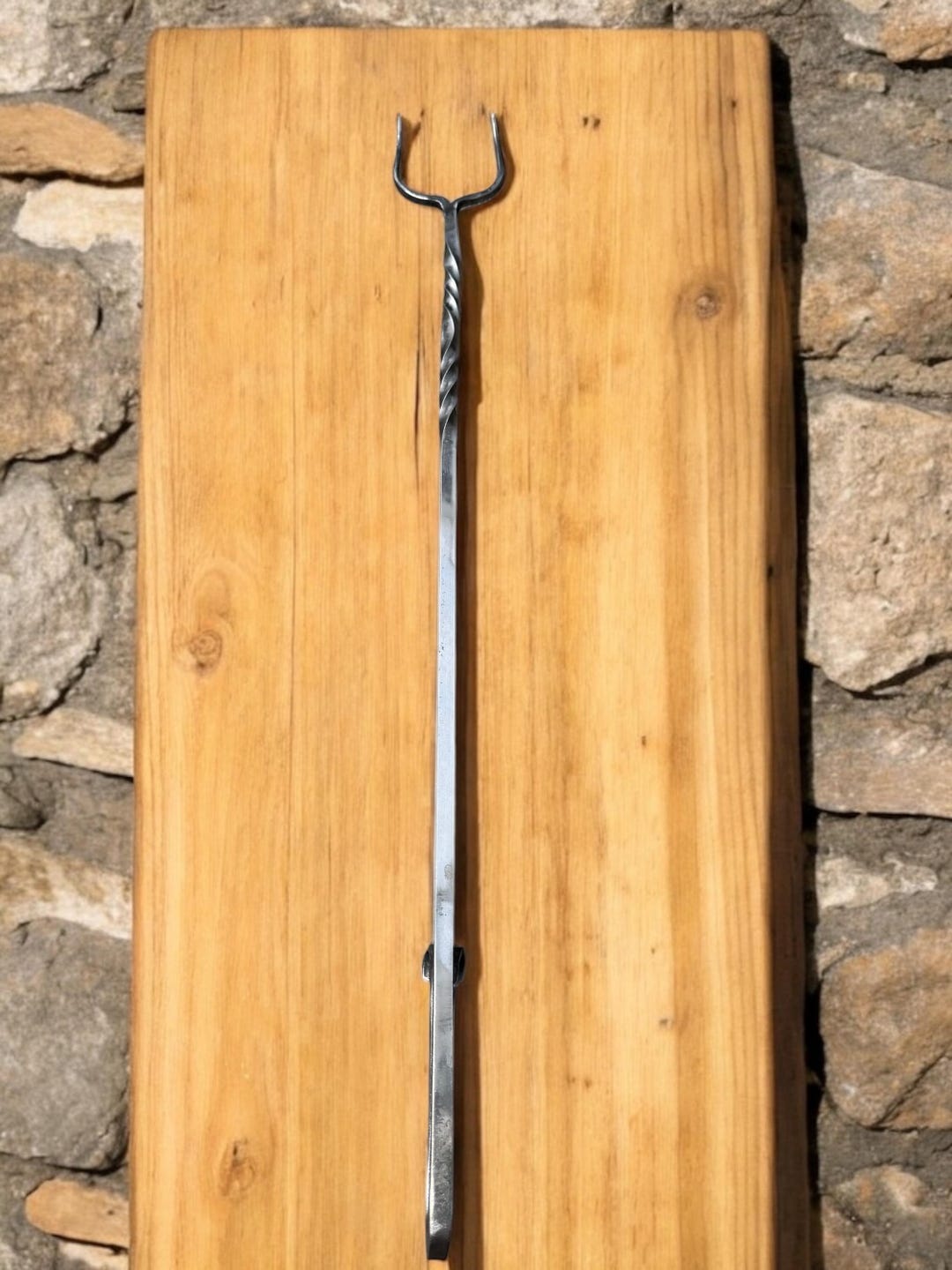 Hand Forged Campfire Roasting Stick – 31” Hot‑dog & Marshmallow Roaster ...