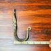 Hand-forged Iron Wall Hook, Rustic Blacksmith Metal Hook, Leash Hook, Coat Hook, Heavy Duty ...