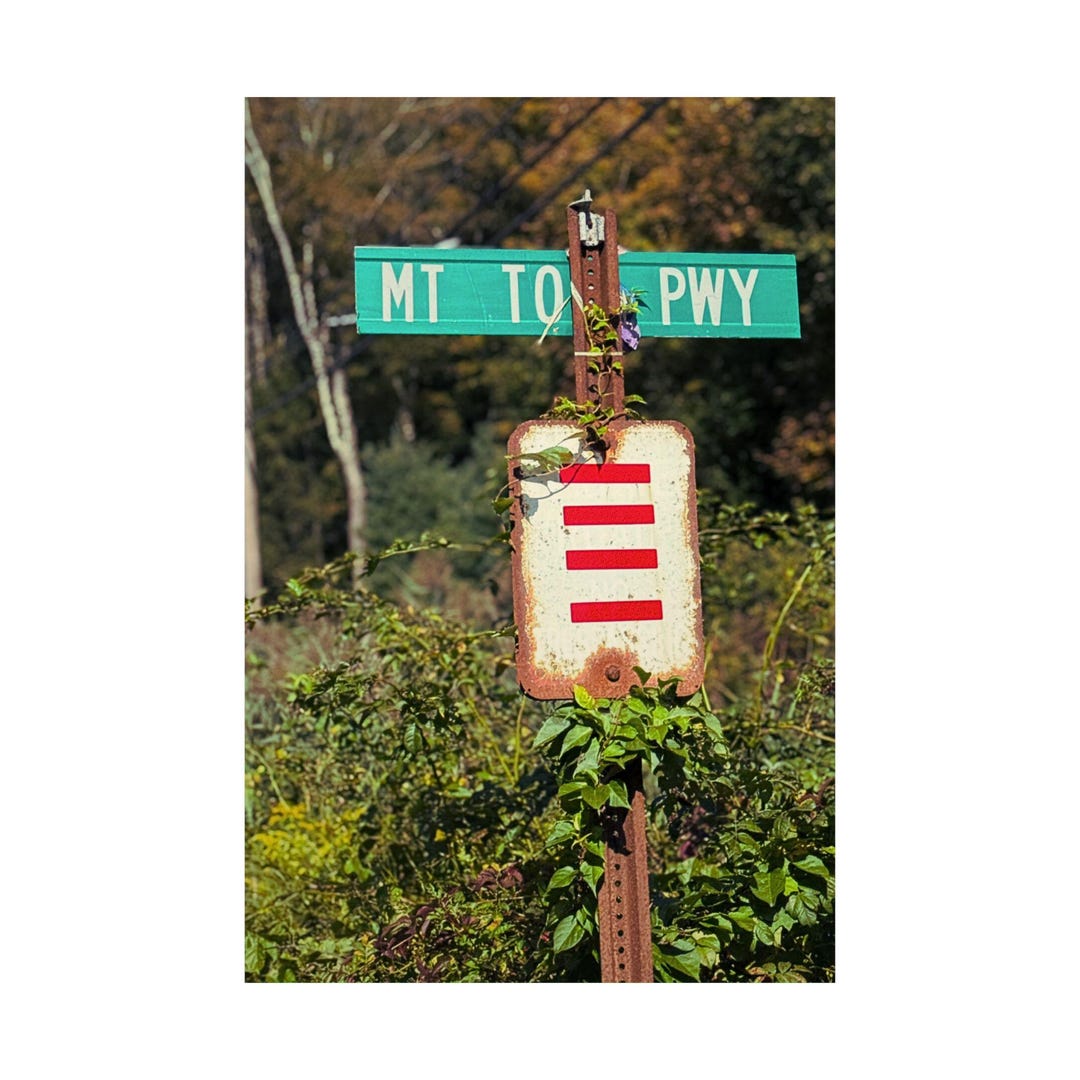 Vintage Street Sign Wall Art, Rustic Home Decor, Urban Art Print ...