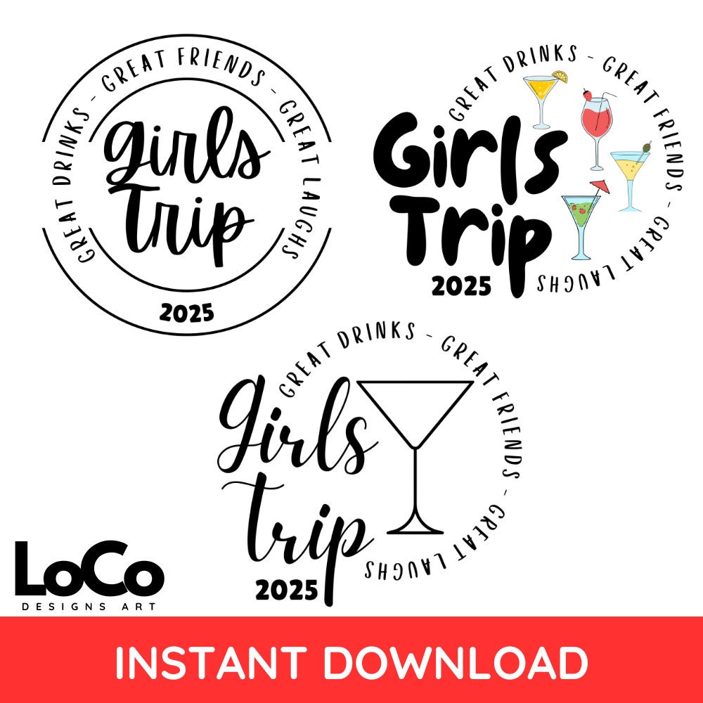 Girls Trip SVG Bundle, Girls Trip SVG, Girls Trip Clip Art, Girls ...