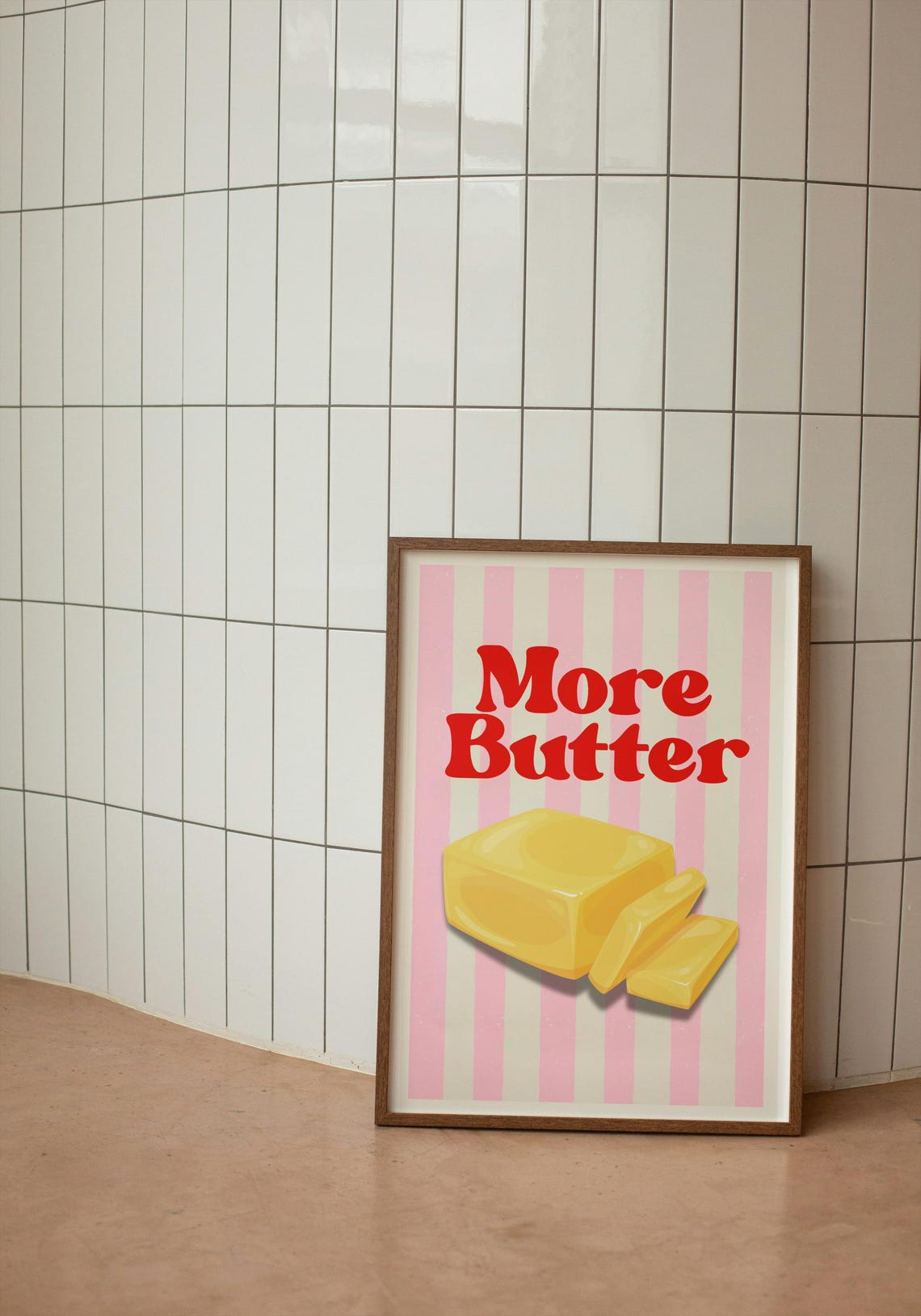 More Butter Poster, Foodie Poster, Butter Print, Kitchen Wall Decor for ...