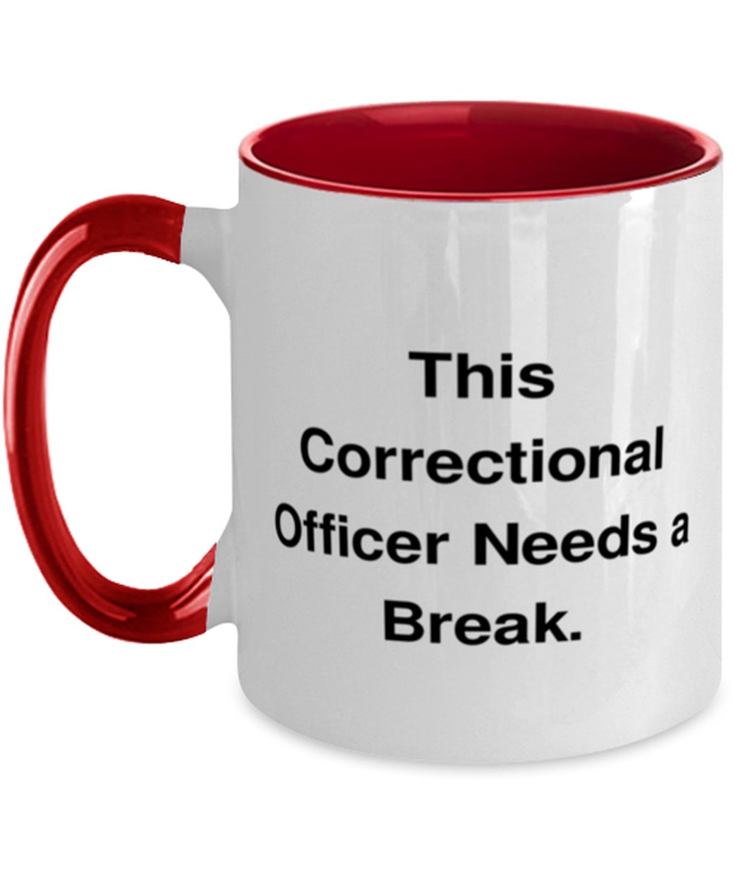 Love Correctional Officer Two Tone 11oz Mug, This, Gifts for Colleagues ...
