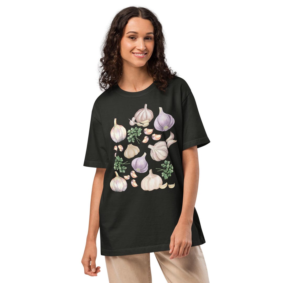 Garlic Shirt, Cute Food Shirt for Garlic Lovers, Garlic T-shirt for ...