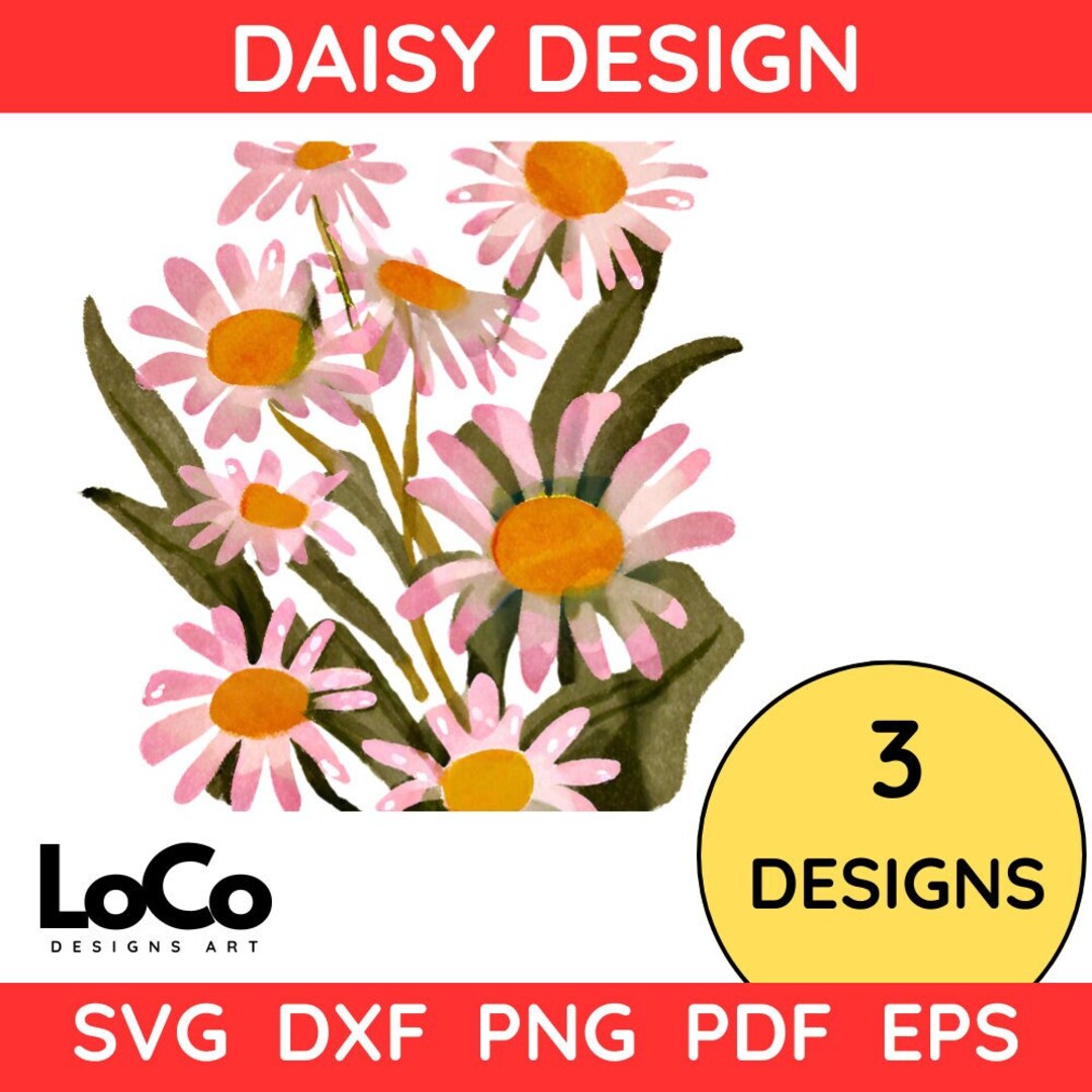 Daisy SVG Bundle, Daisy Designs, Daisy Clipart, Instant Download for ...