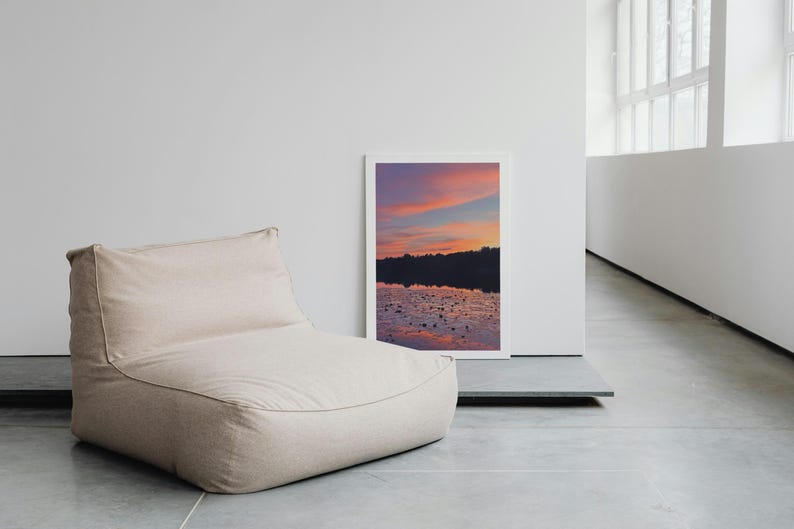 Sunset Reflection Matte Vertical Posters, Home Decor, Wall Art ...