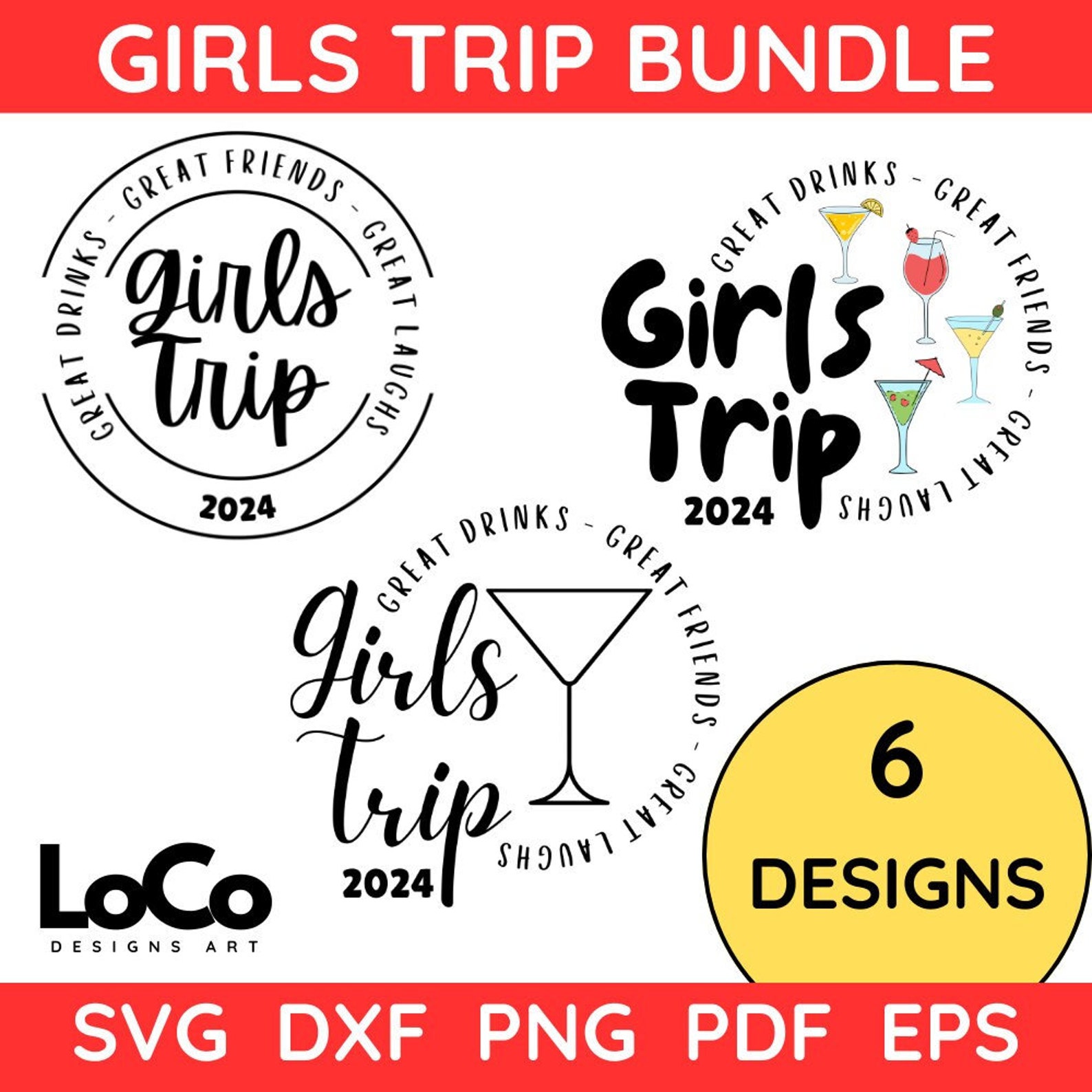 Girls Trip SVG Bundle, Girls Trip SVG, Girls Trip Clip Art, Girls ...