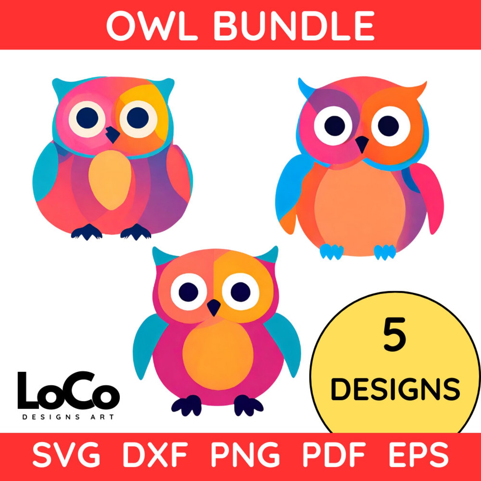 Owl SVG, Owl SVG Bundle, Owl Clipart, Cute Owl Designs, Owl Clipart ...