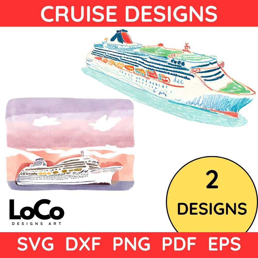 Cruise Design Bundle, Cruise SVG, Cruise Clip Art, Cruise Clipart ...