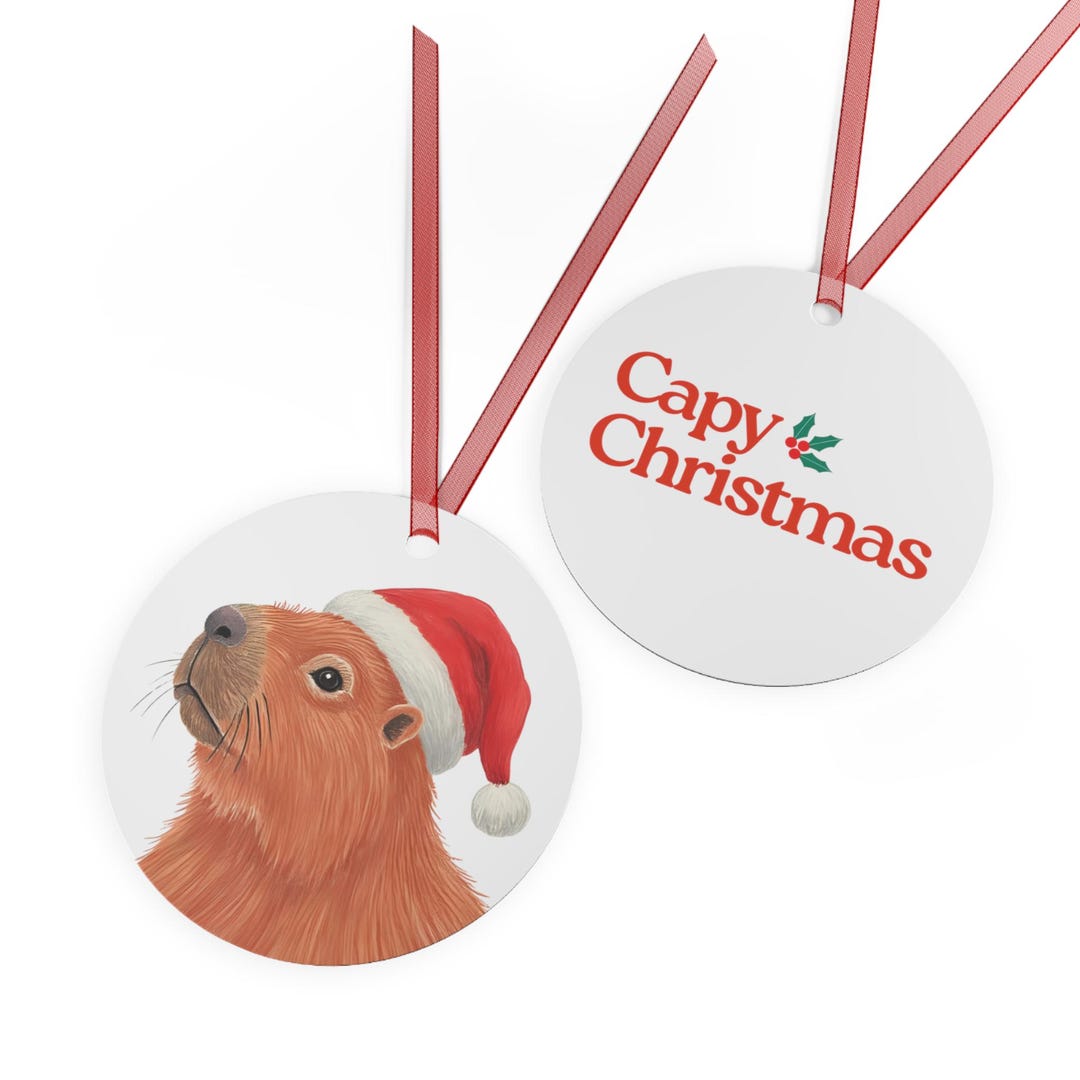 Cute Capybara Ornament Capy Christmas, Ornament for Capybara Lovers ...