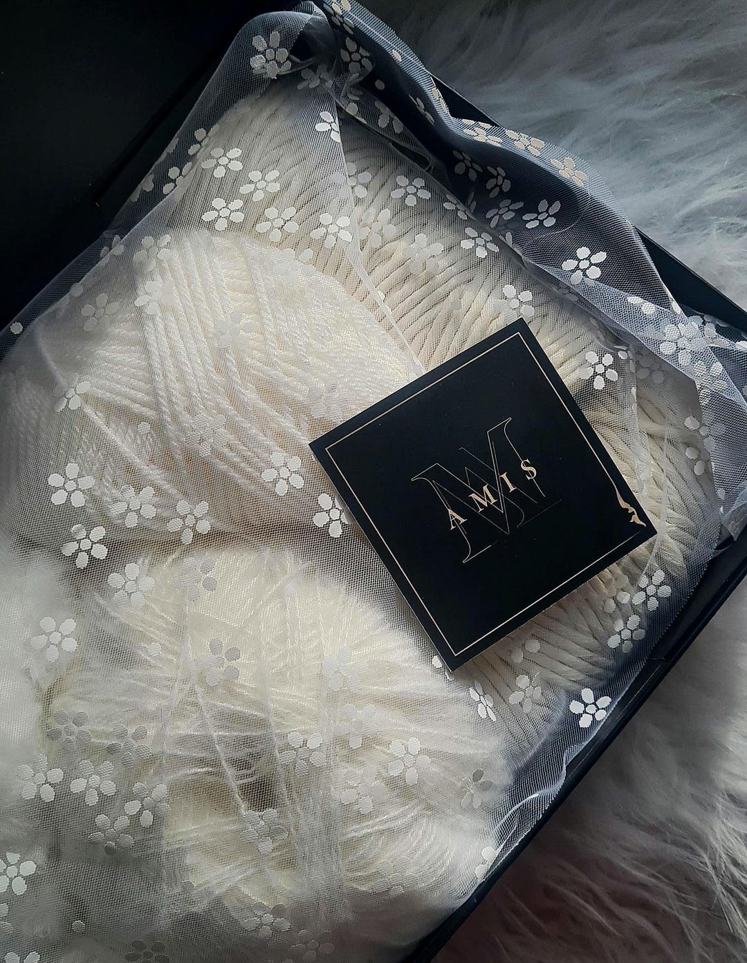 White Yarn Box Bundles, Yarn Box for Crafts, Assorted Yarn Lot, Gift ...