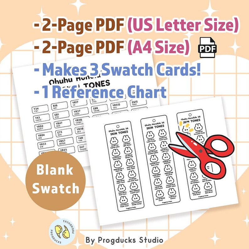 Ohuhu Honolulu 36 Skin Tones Swatch Card | Alcohol Markers Chromatic ...