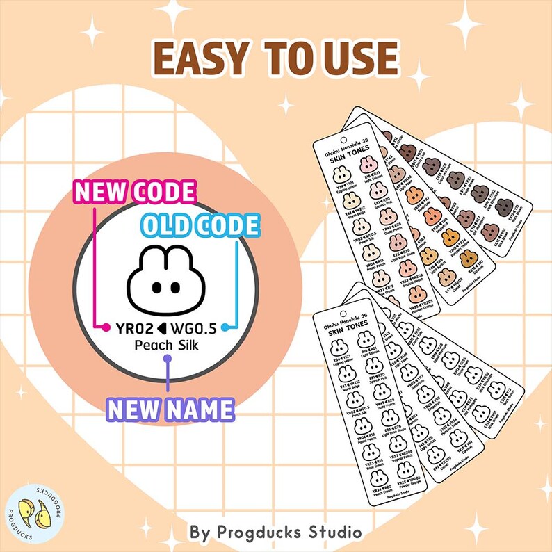 Ohuhu Honolulu 36 Skin Tones Swatch Card | Alcohol Markers Chromatic ...