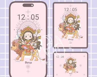Cute Hindu Gods Wallpaper | Chibi Shiva's Family | Cute Digital ...