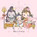 Cute Hindu Gods Wallpaper | Chibi Shiva's Family | Cute Digital ...