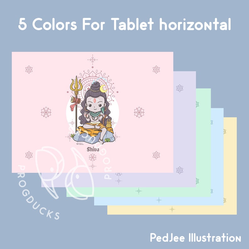 Cute Hindu Gods Wallpaper | Chibi Shiva | Cute Digital Wallpaper | 5 ...