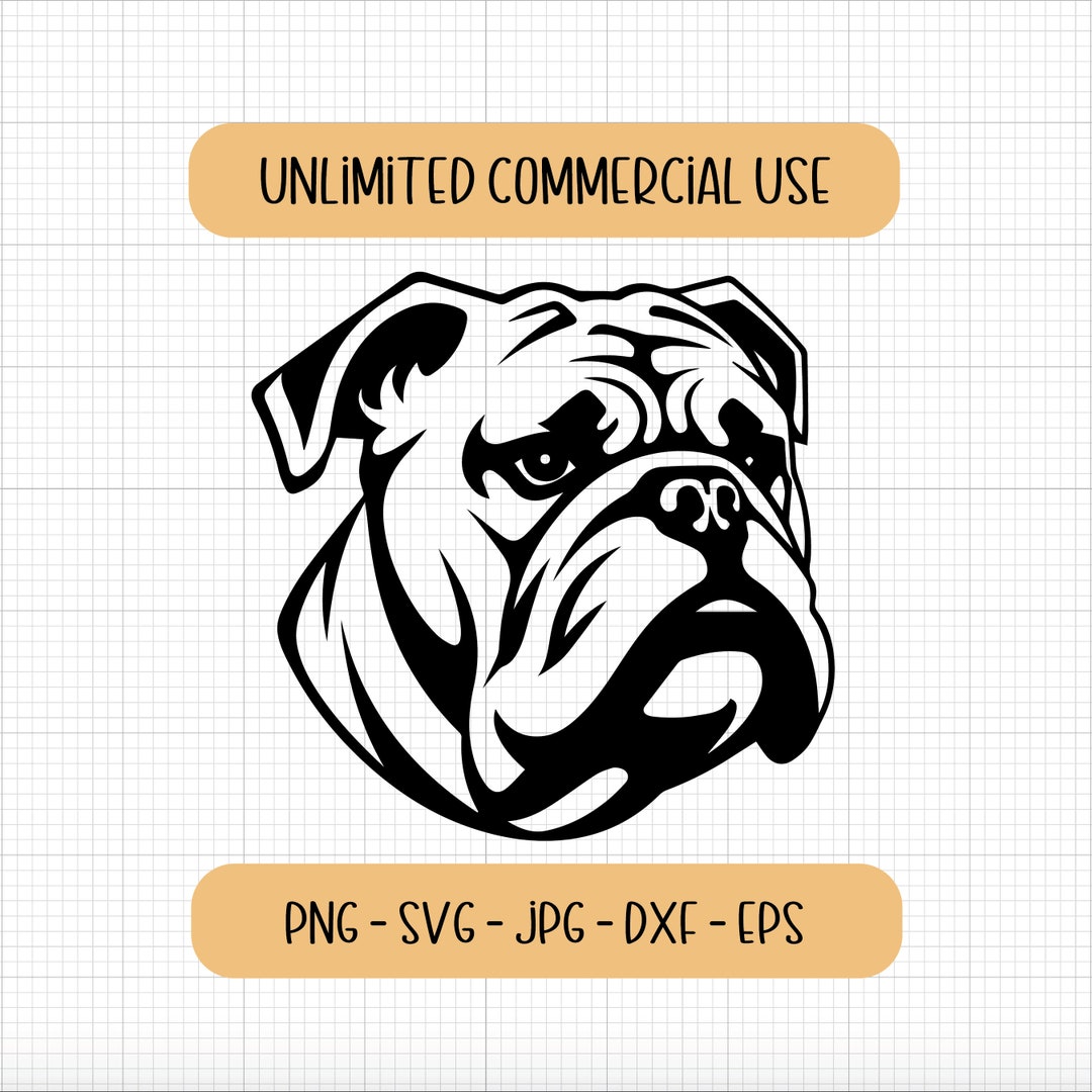 Bulldog SVG, Bulldog Png, Bulldog Cut Files for Cricut, Bulldog Face ...