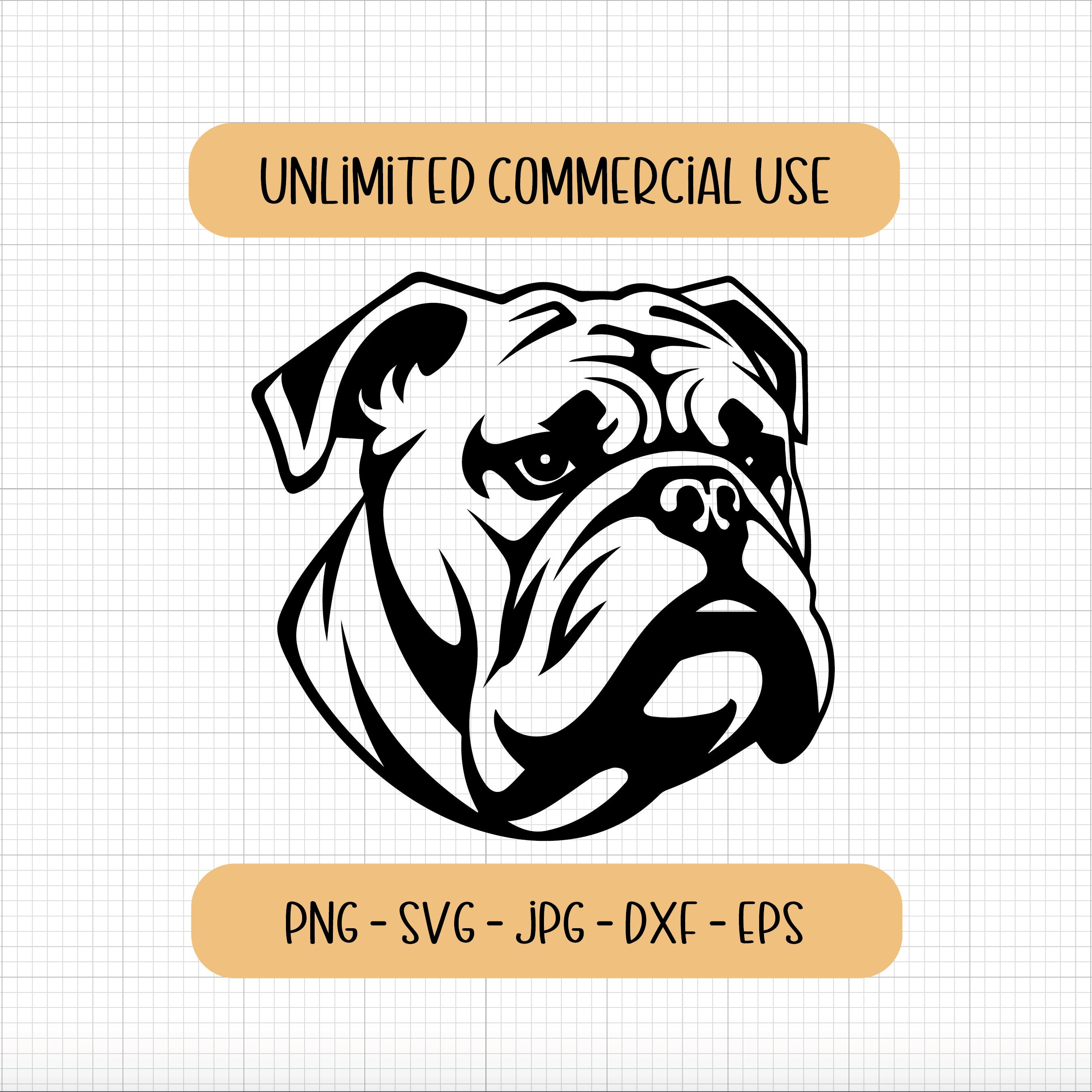 Bulldog SVG, Bulldog Png, Bulldog Cut Files for Cricut, Bulldog Face ...