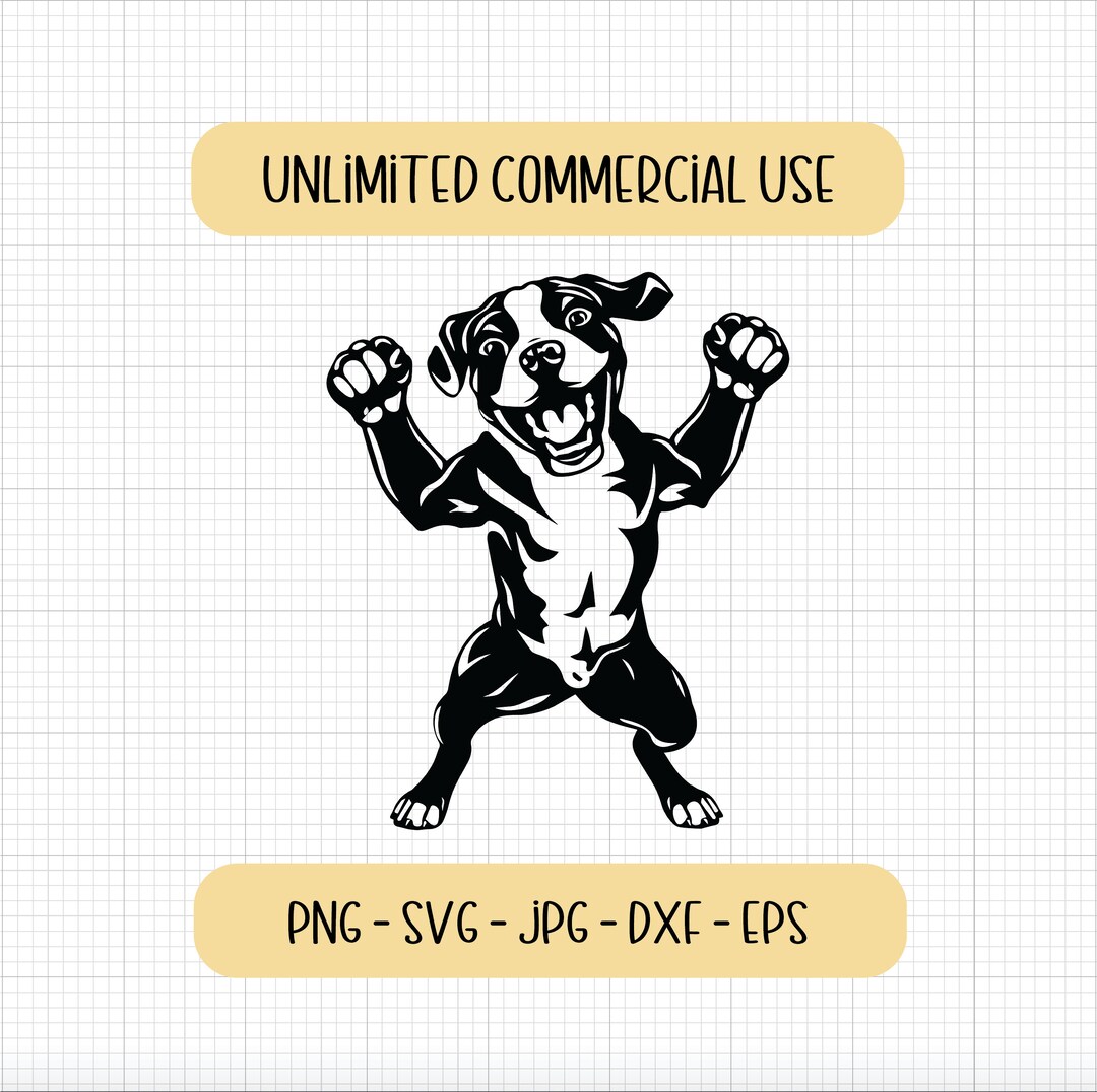 Pit Bull SVG, Pit Bull PNG, Happy Pit Bull Puppy Digital Download, Svg ...