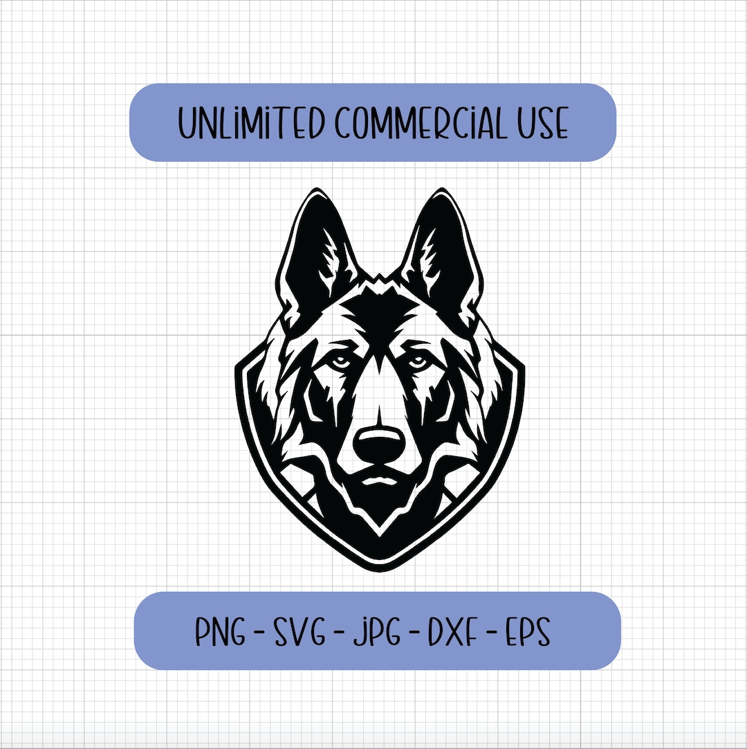 German Shepherd SVG, German Shepherd Mascot, German Shepherd Cut Files ...