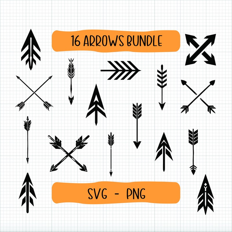 Arrowhead Clipart - Etsy