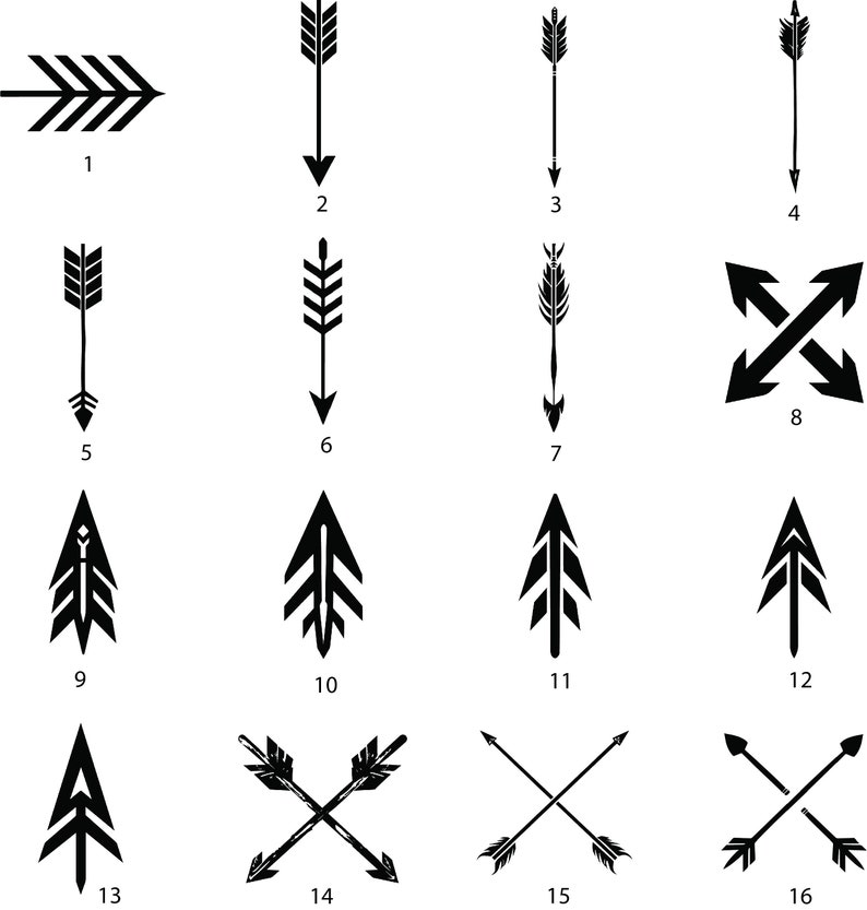 16 Arrows SVG Bundle! Arrowhead Svg, Arrow Png, Arrow Clipart, Arrow ...