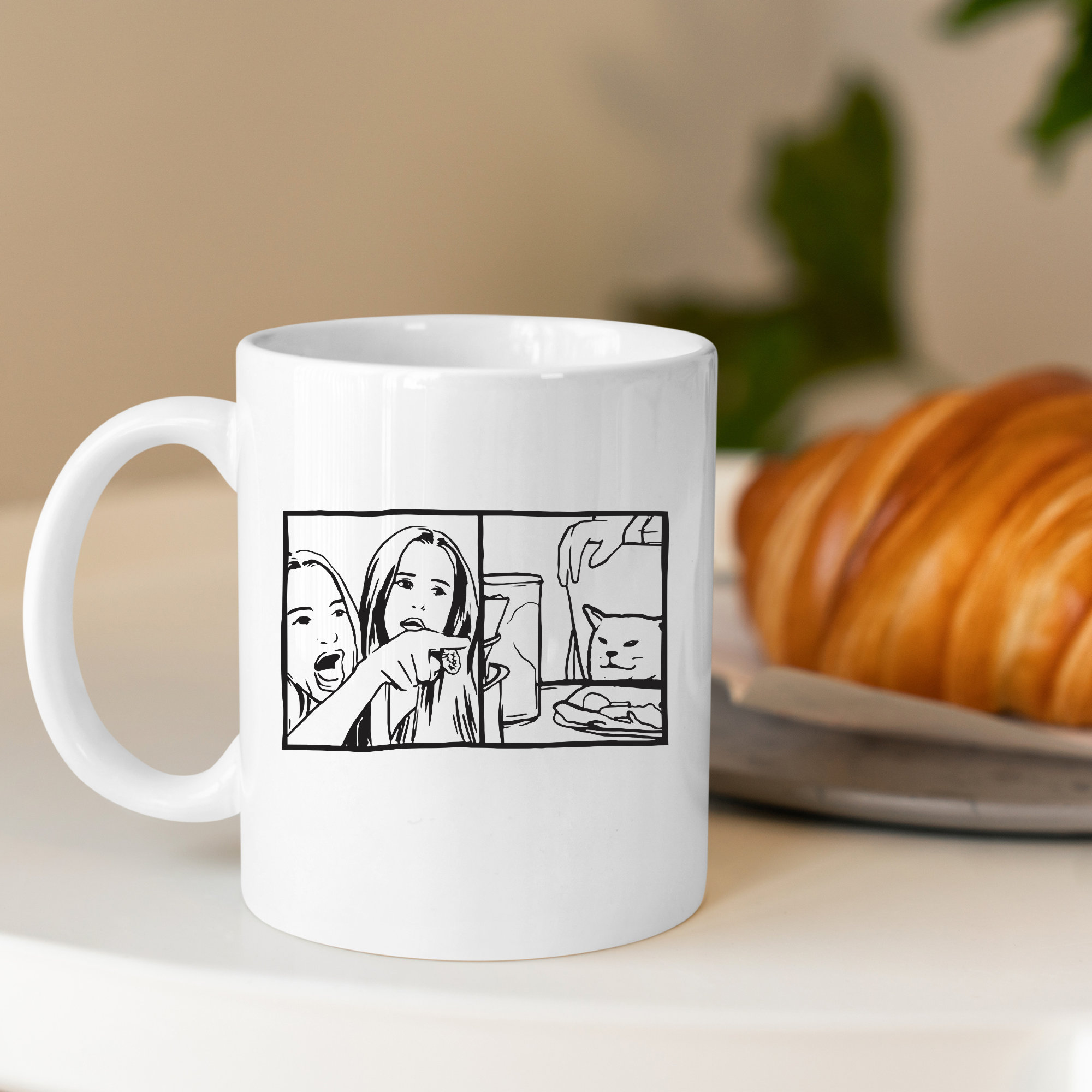 Woman Yelling at Cat Meme SVG, Funny Meme Svg, Woman Yelling at Cat Png ...