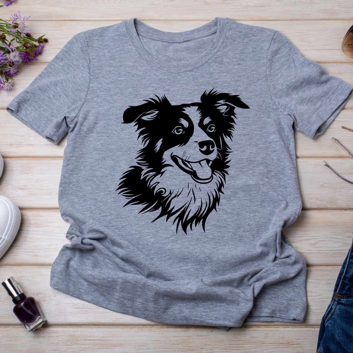 Border Collie SVG, Border Collie PNG, Border Collie Dxf Digital ...