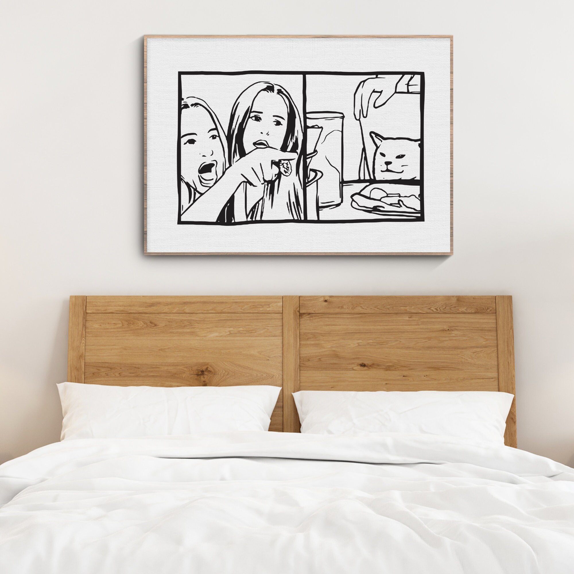 Woman Yelling at Cat Meme SVG, Funny Meme Svg, Woman Yelling at Cat Png ...