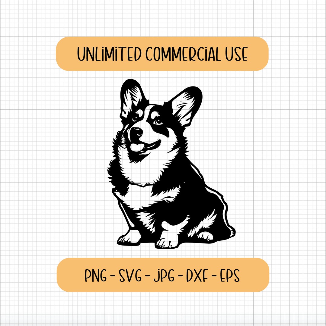 Corgi SVG, Corgi PNG, Corgi DXF Digital Download Cricut Cut Files ...
