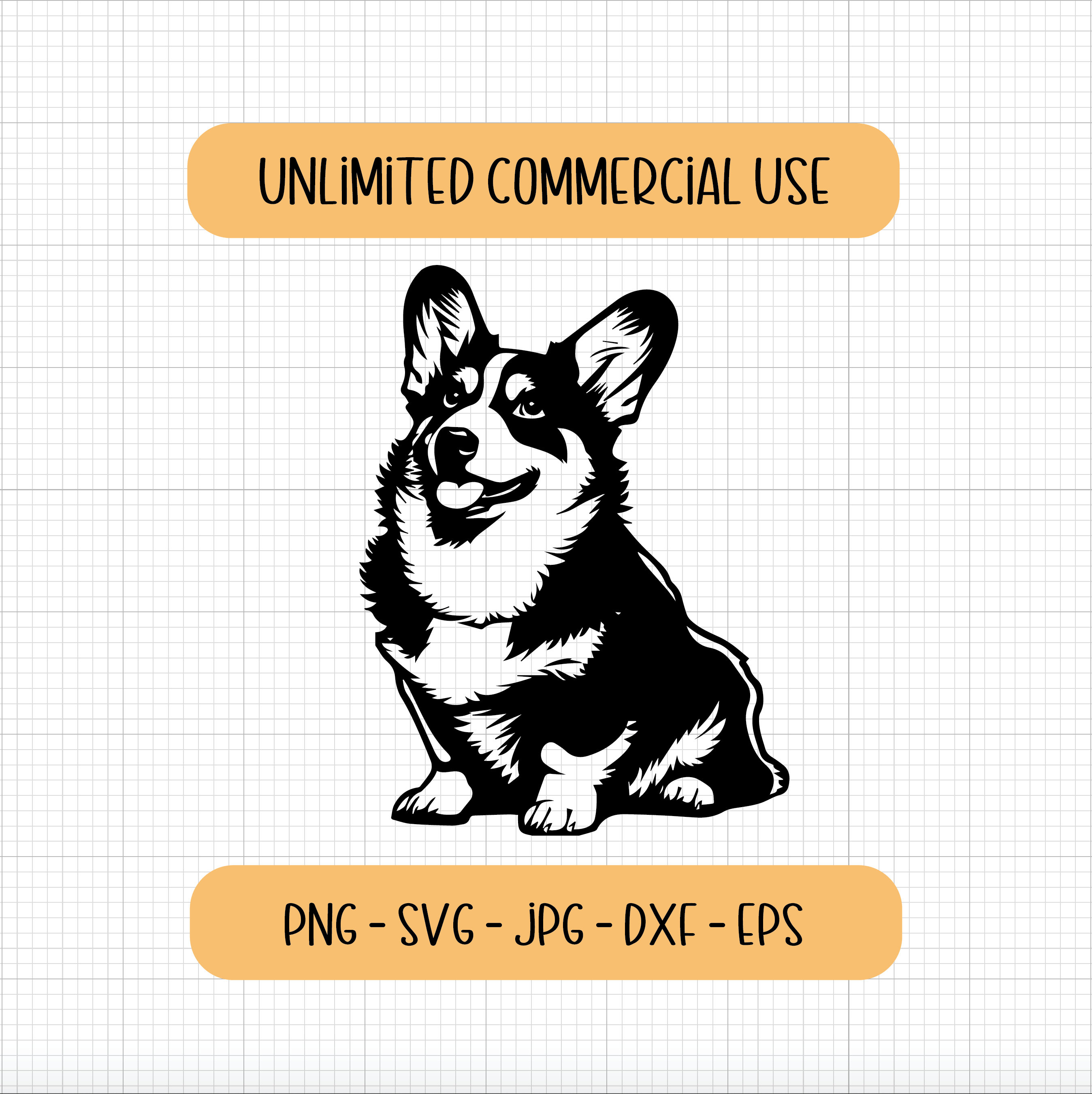 Corgi SVG, Corgi PNG, Corgi DXF Digital Download Cricut Cut Files ...